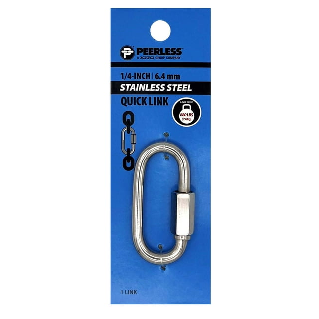 1/4" Stainless Steel Quick Link, Peerless Chain Company, #4721838 ...