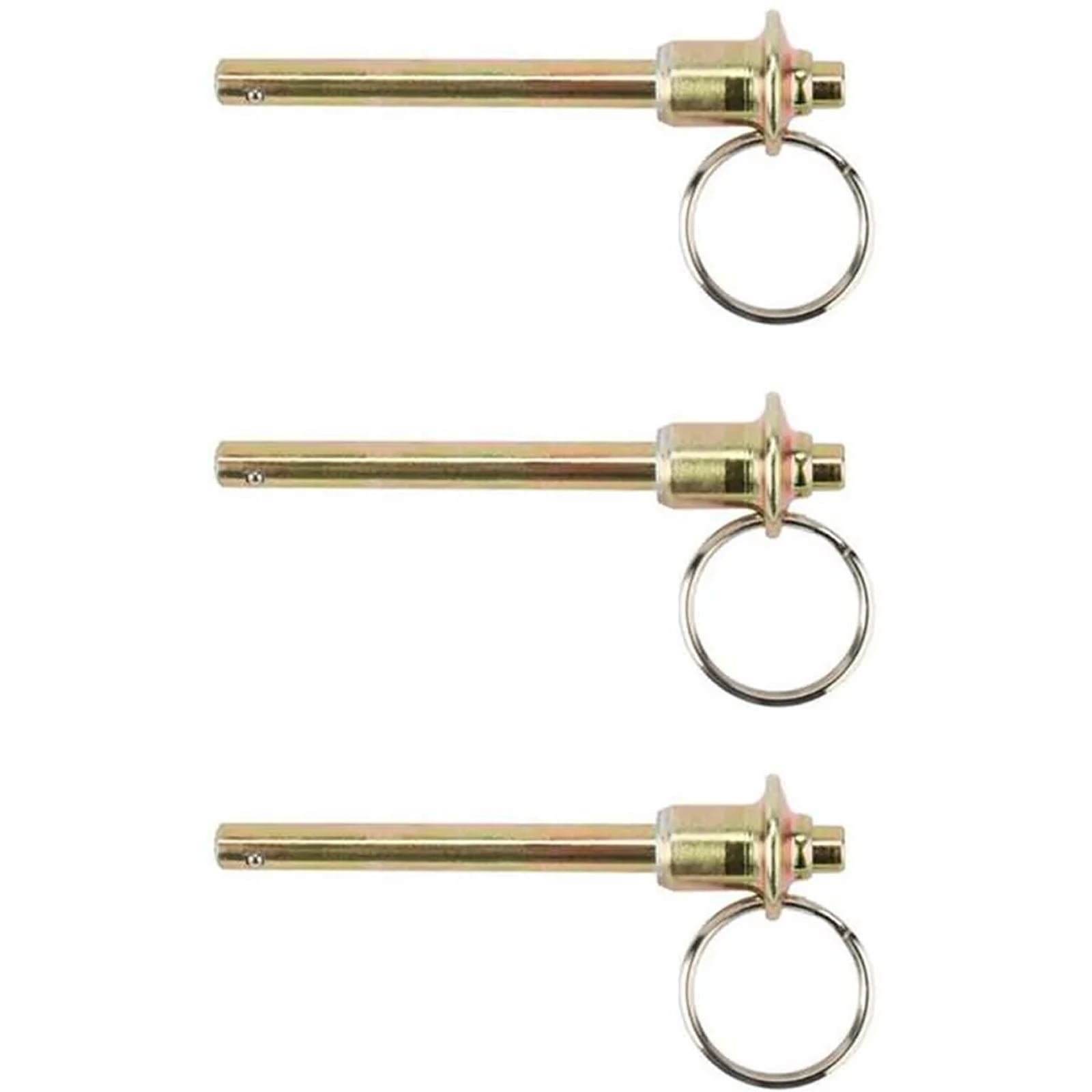 1/4 Steel Quick Release Ball Lock Dowel Pin, 2 Inch Grip, 3 PK ...