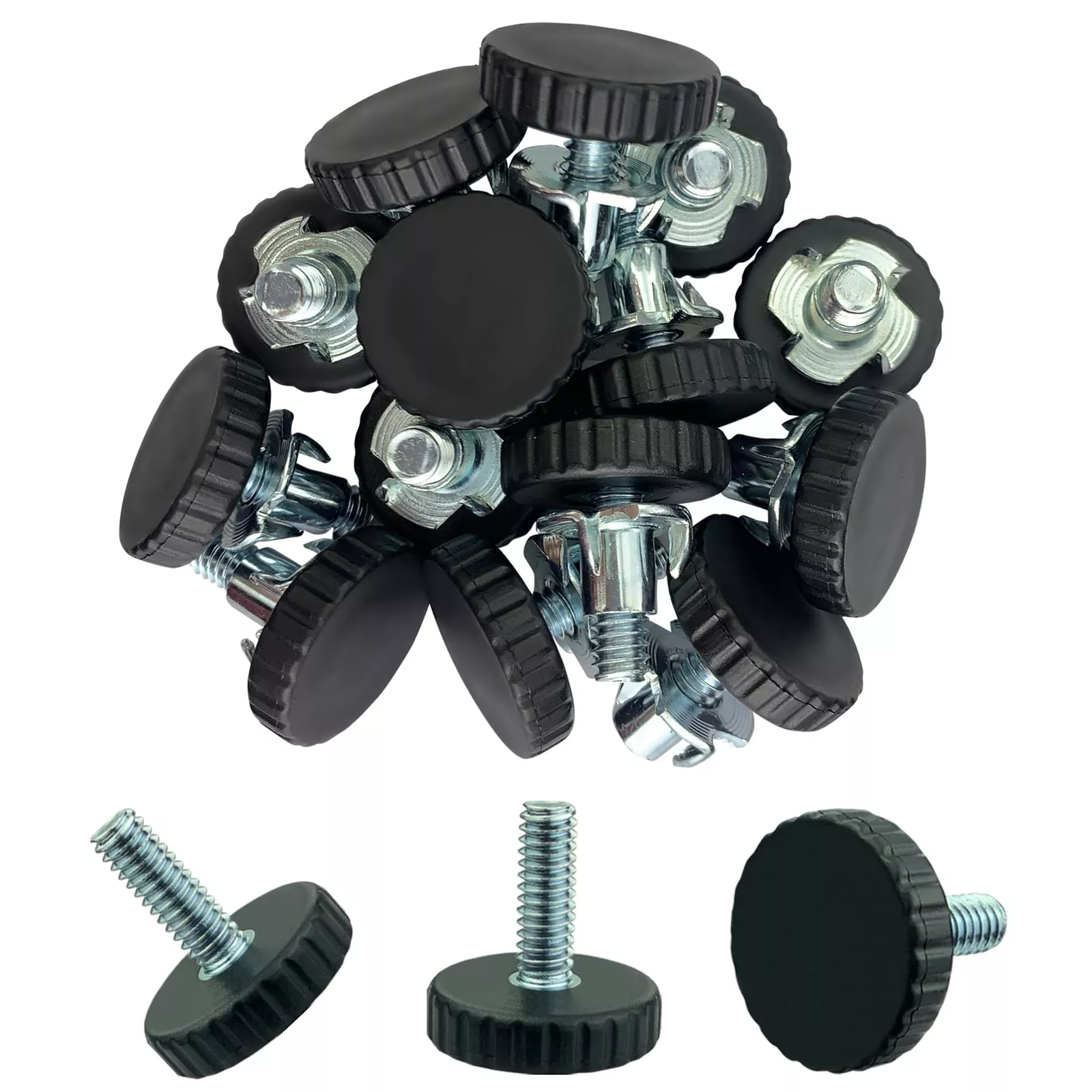 1/4" Threaded Table/chair/furniture Feet Screw On With Threaded ...