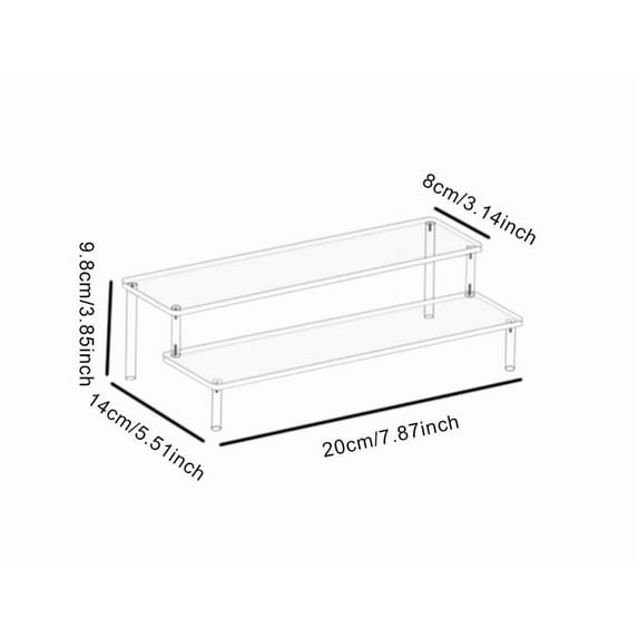 1-4 Tier Acrylic Display Stand Durable Display Rack For Cupcake Perfume ...