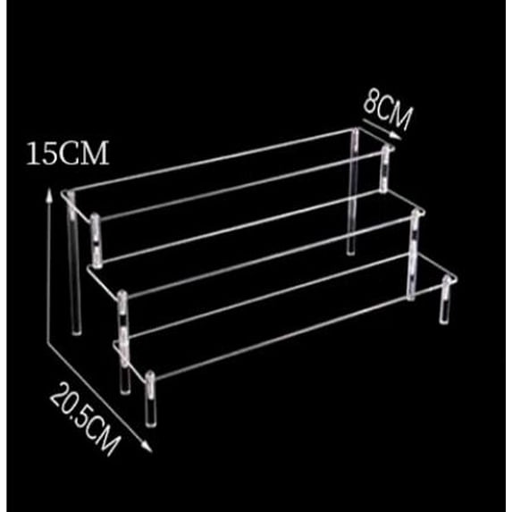 1-4 Tier Acrylic Display Stand Durable Display Rack For Cupcake Perfume ...