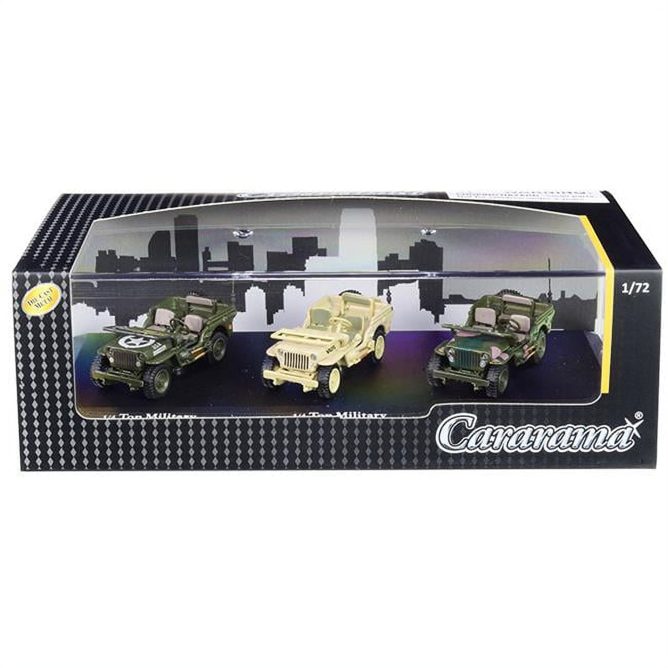 Cararama 71314M 1 by 4 Ton Military Vehicles Set of 3 Pieces in Display ...
