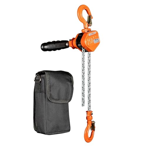 1/4 Ton Mini Lever Chain Hoist with 5 ft. G100 High-Strength Chain ...