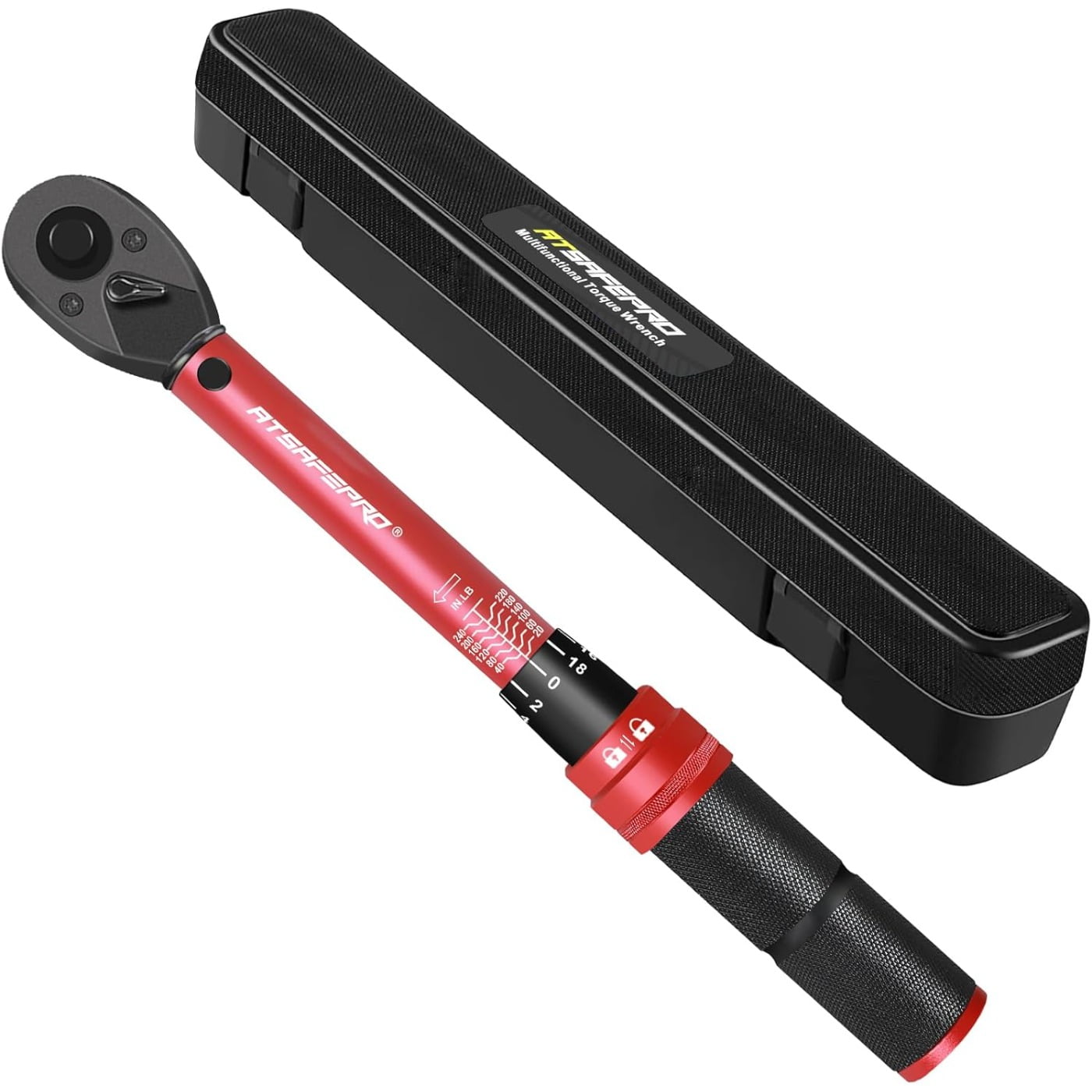 1/4" Torque Wrench (20-240 in-lb / 2.3-27.1 Nm) -Dual Scale, 72-Tooth ...
