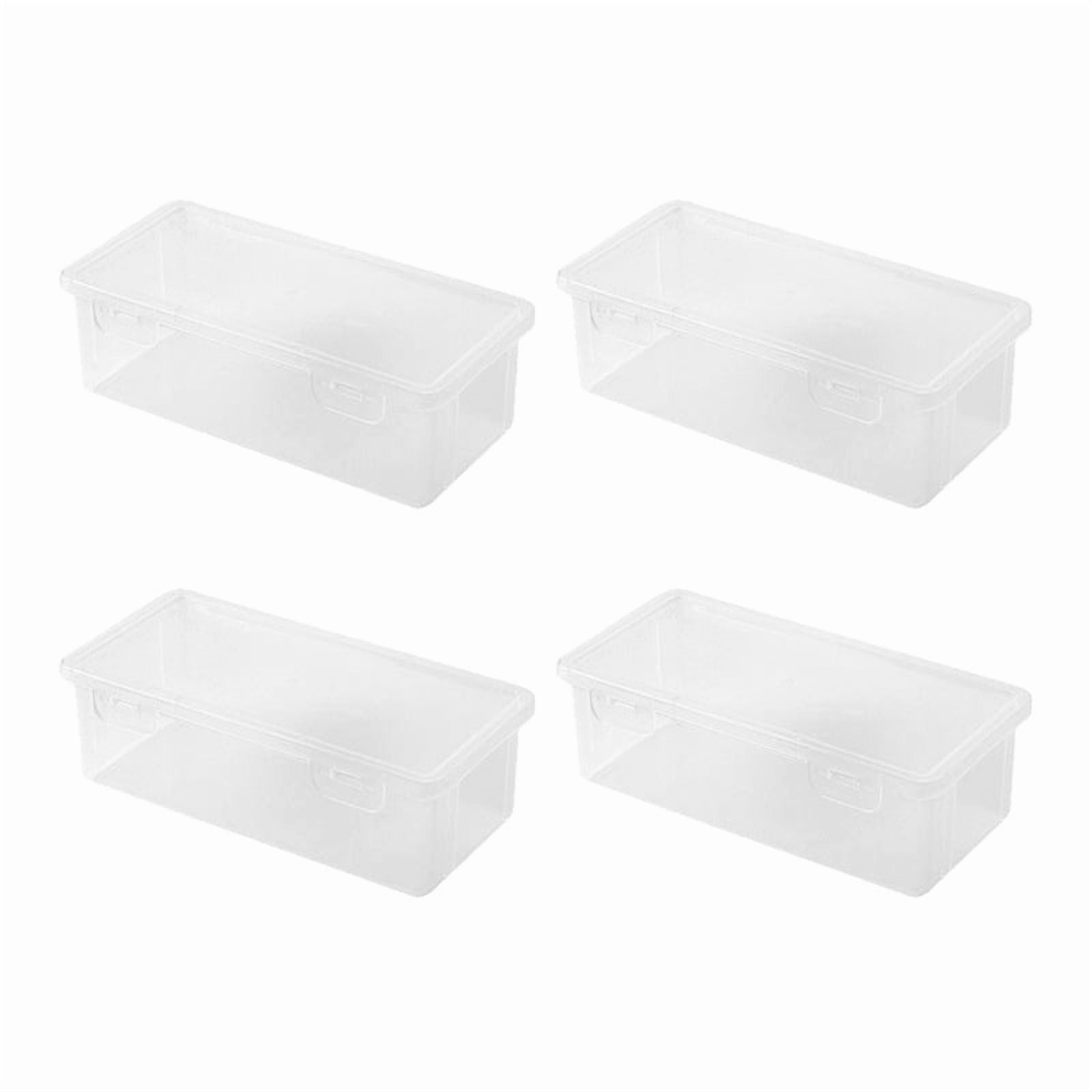1-4 Transparent plastic desktop organizer box for miscellaneous storage ...
