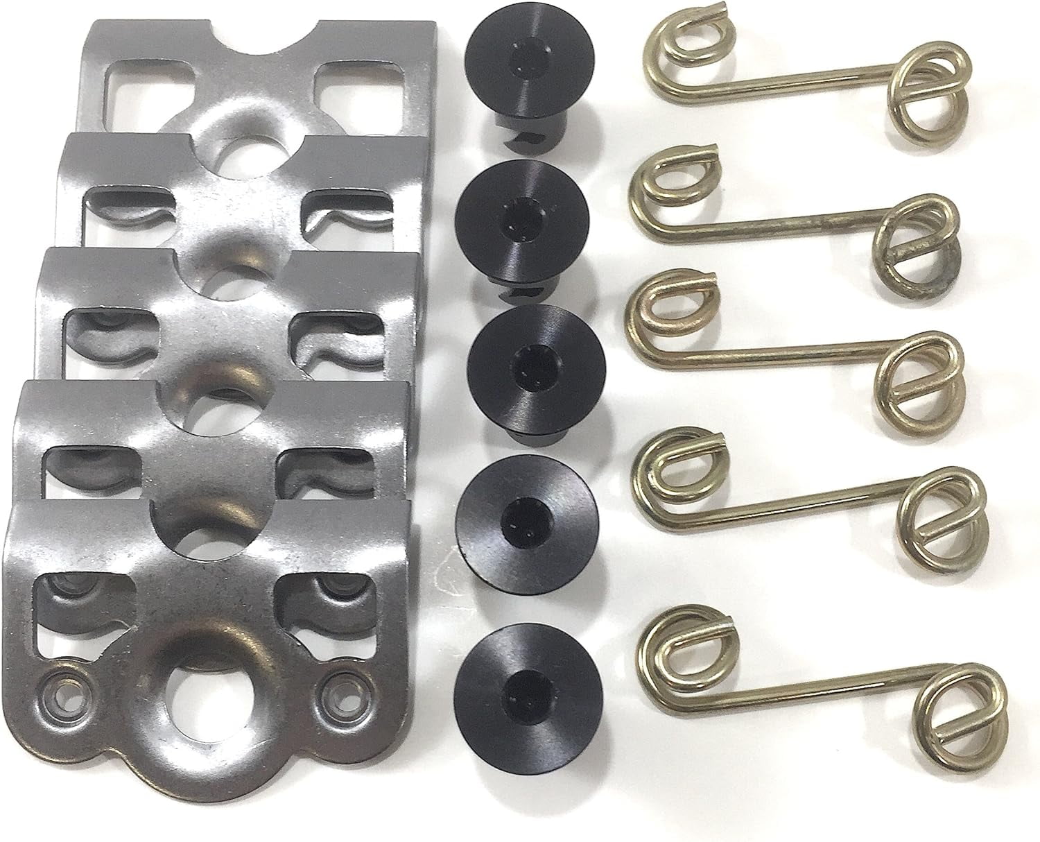 1/4 Turn Quick Release Black Aluminum Dzus Button with Springs and Tab ...