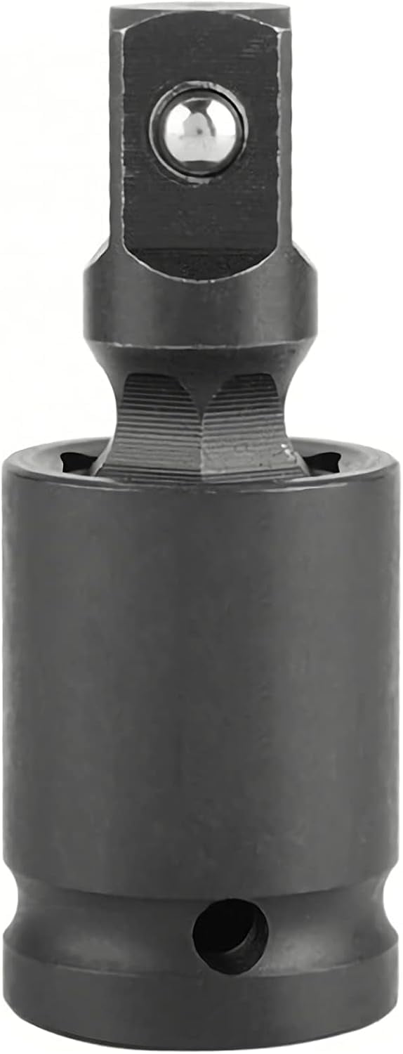 1/4" Universal Joint Swivel Socket Adapter, Black Impact Socket ...