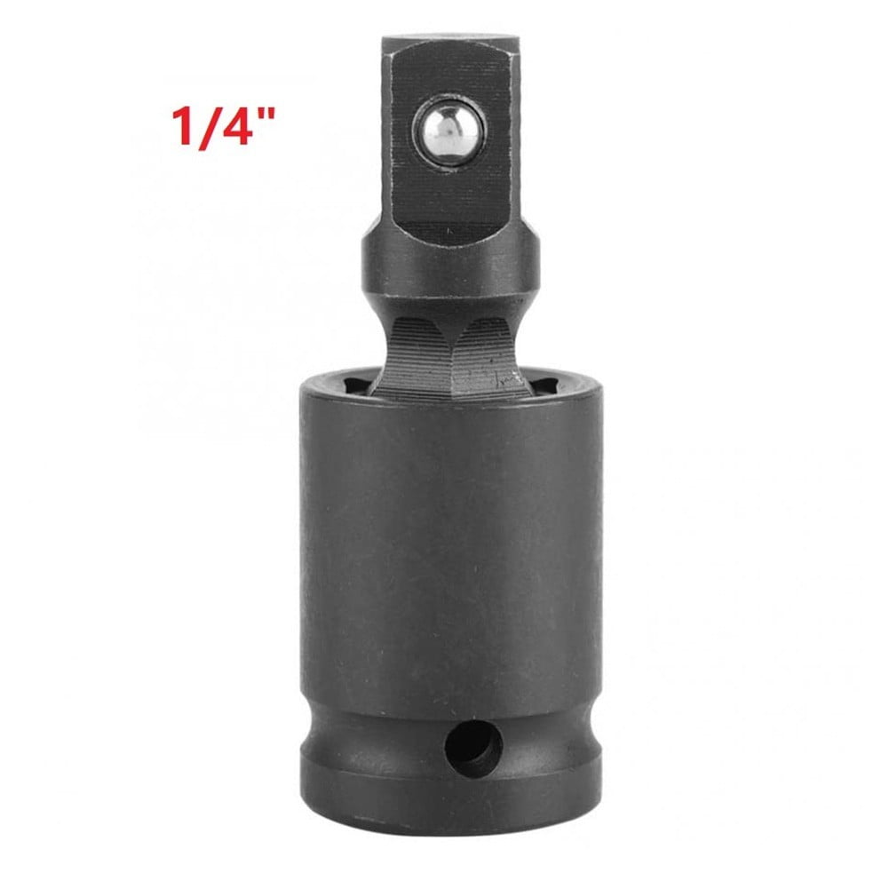 1/4" Universal Pneumatic Swivel Joint Air Impact Wobble Socket Adapter ...