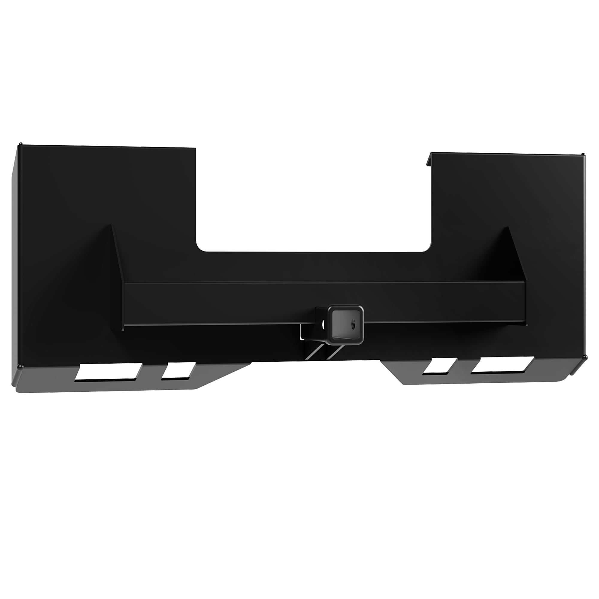 1/4" Universal Skid Steer Mount Plate, with 2" Cutout Trailer Hitch ...