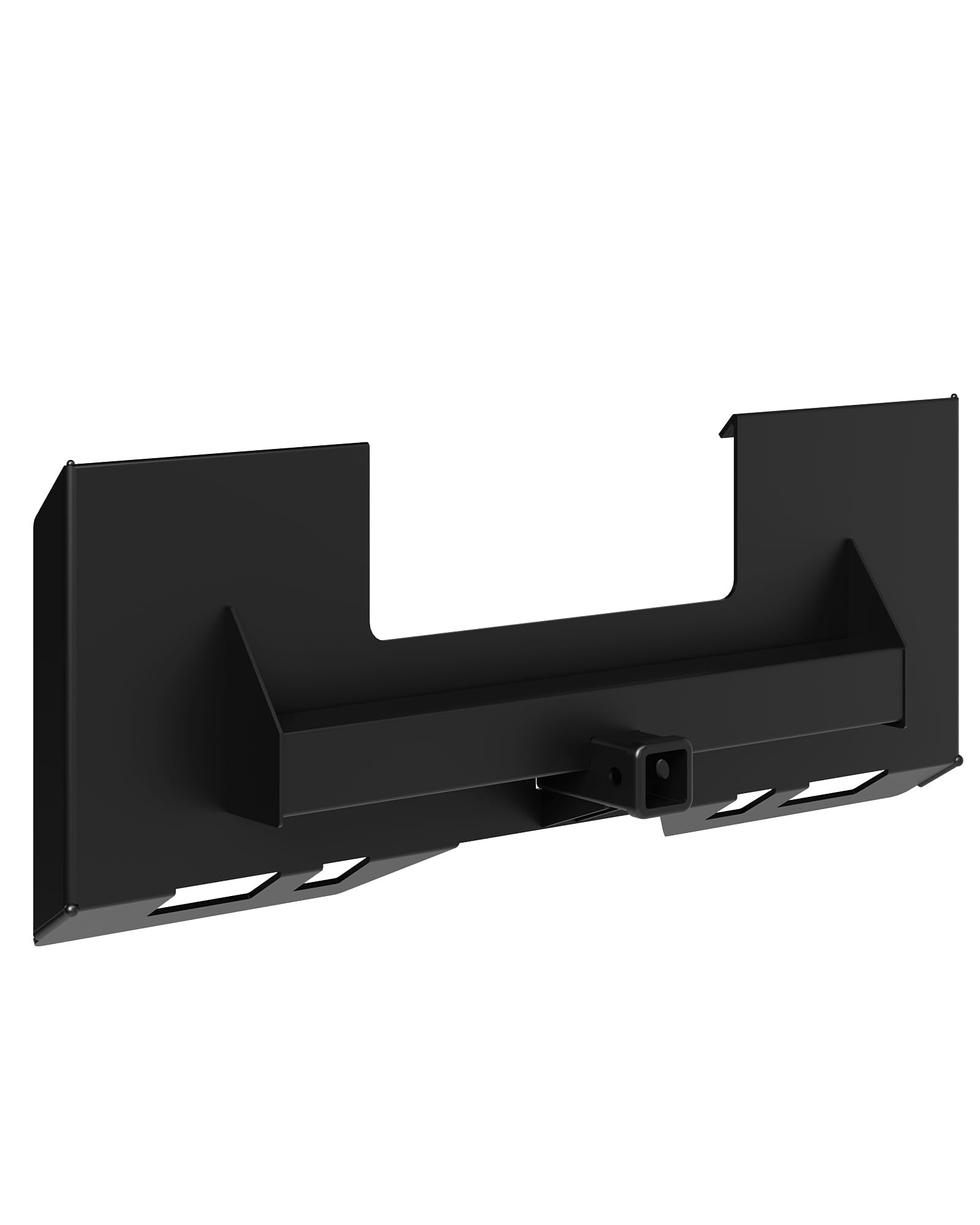 1/4" Universal Skid Steer Mount Plate, with 2" Cutout Trailer Hitch ...