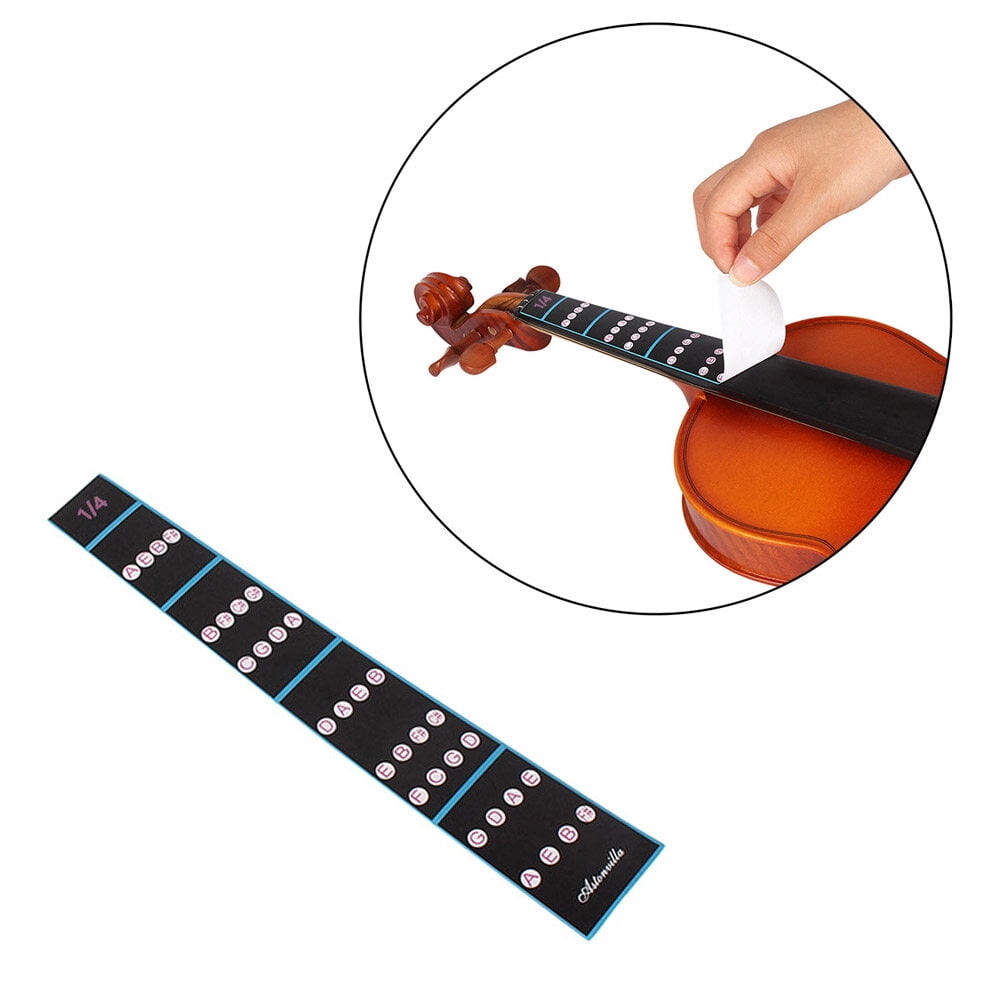 1/4 Violin Fiddle Finger Guide Fingerboard Sticker Label Intonation ...