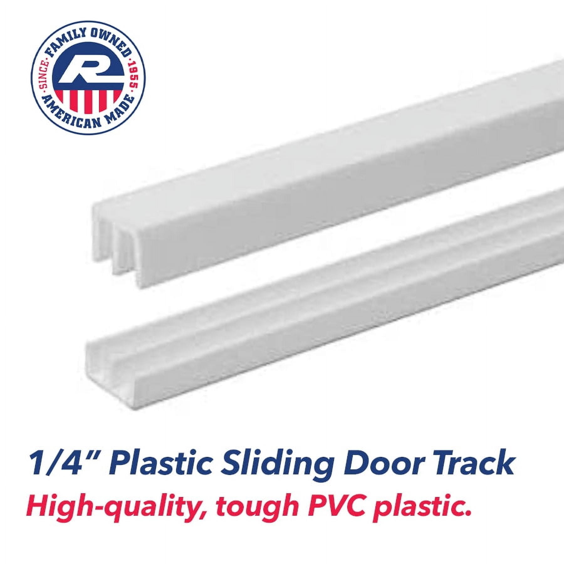 1/4" WHITE PLASTIC SLIDING TRACK 6' LONG - Walmart.com
