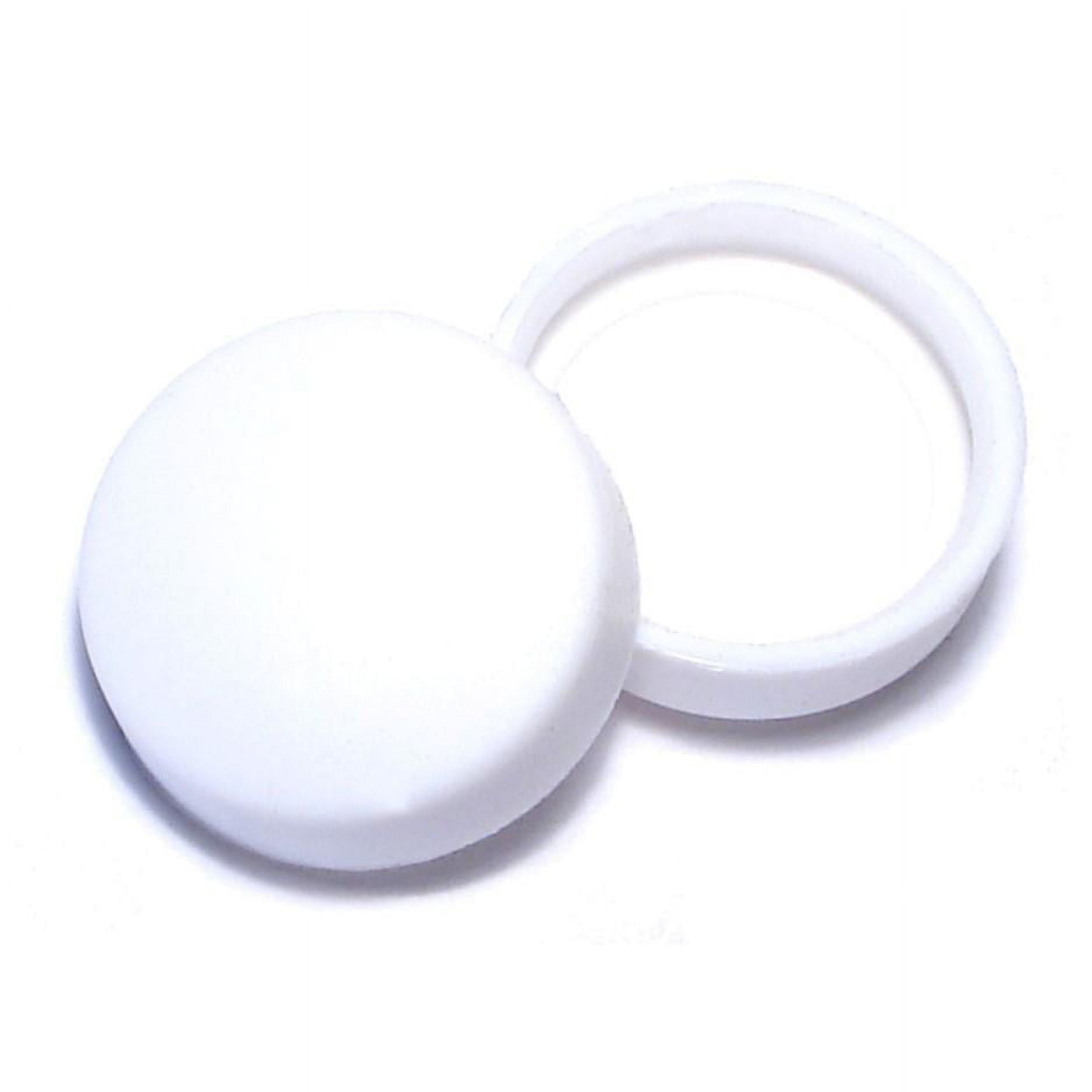 1/4" White Vinyl Plastic Screw Covers - Walmart.com