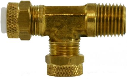 1/4 X 1/4 Poly-Flo X MIP Run Tee, Flareless, Brass Fittings - Walmart.com