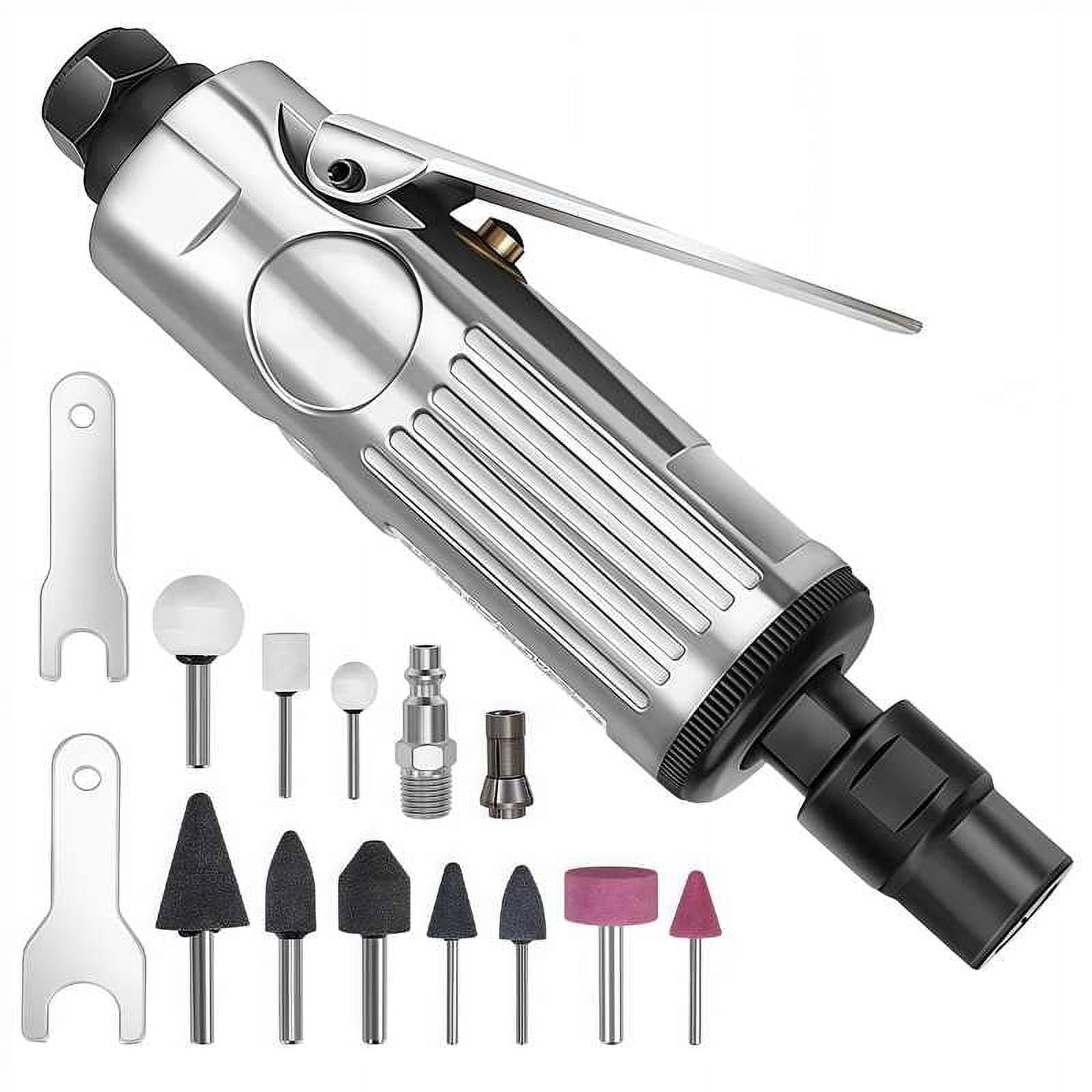 1/4” Straight Air Die Grinder, 23500 RPM Pneumatic Die Grinder Tools, 1 ...