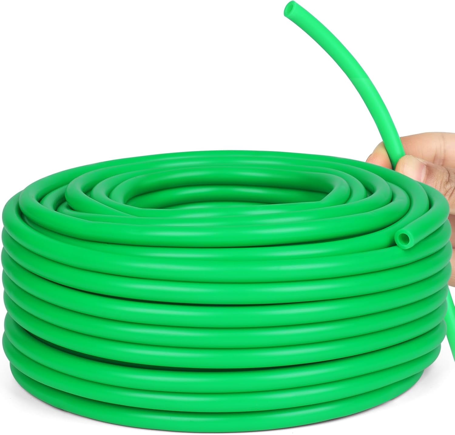 1/4 inch Drip Irrigation Tubing 200ft Green Blank Distribution Hose ...