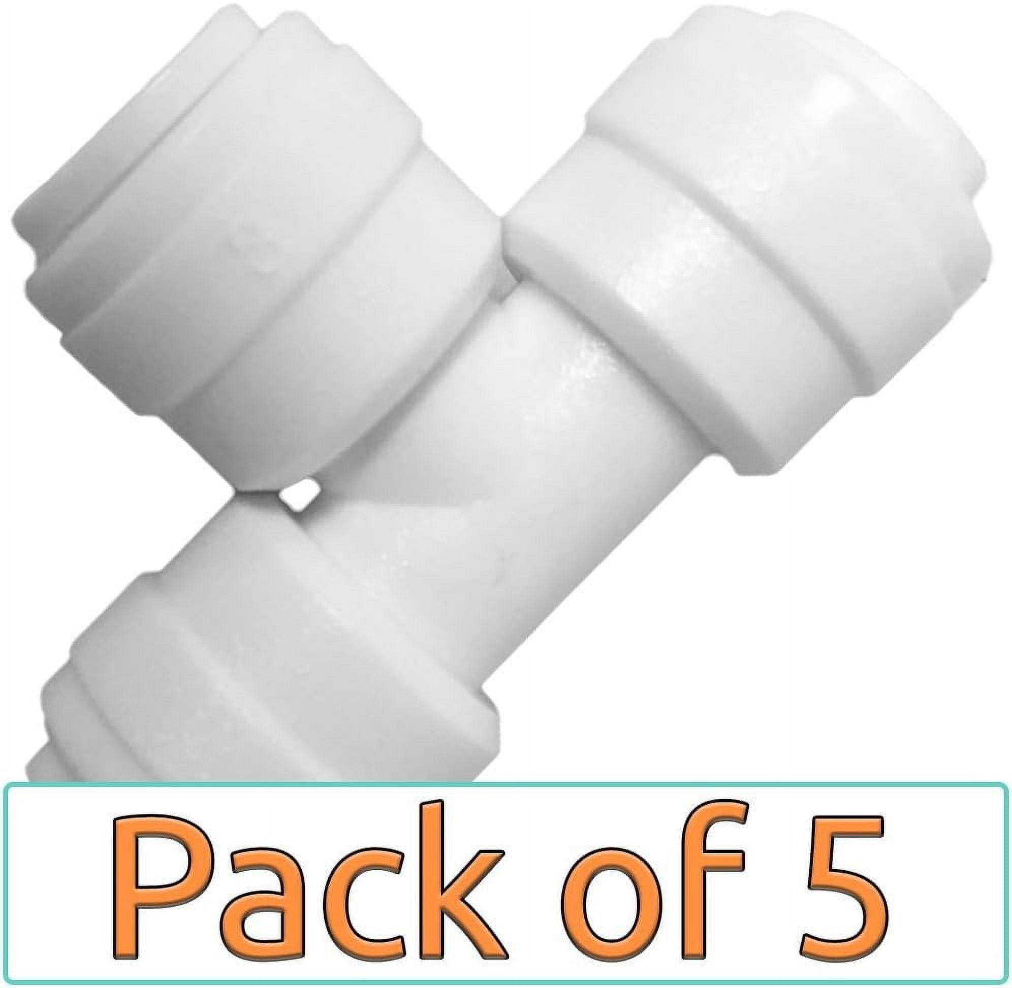 1/4" Quick Connect Union Tee Fittings Pack of 5 - Walmart.com