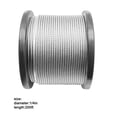 1/4 inch Stainless Steel Cable 200FT T304 7x19 Steel Wire Rope Aircraft ...
