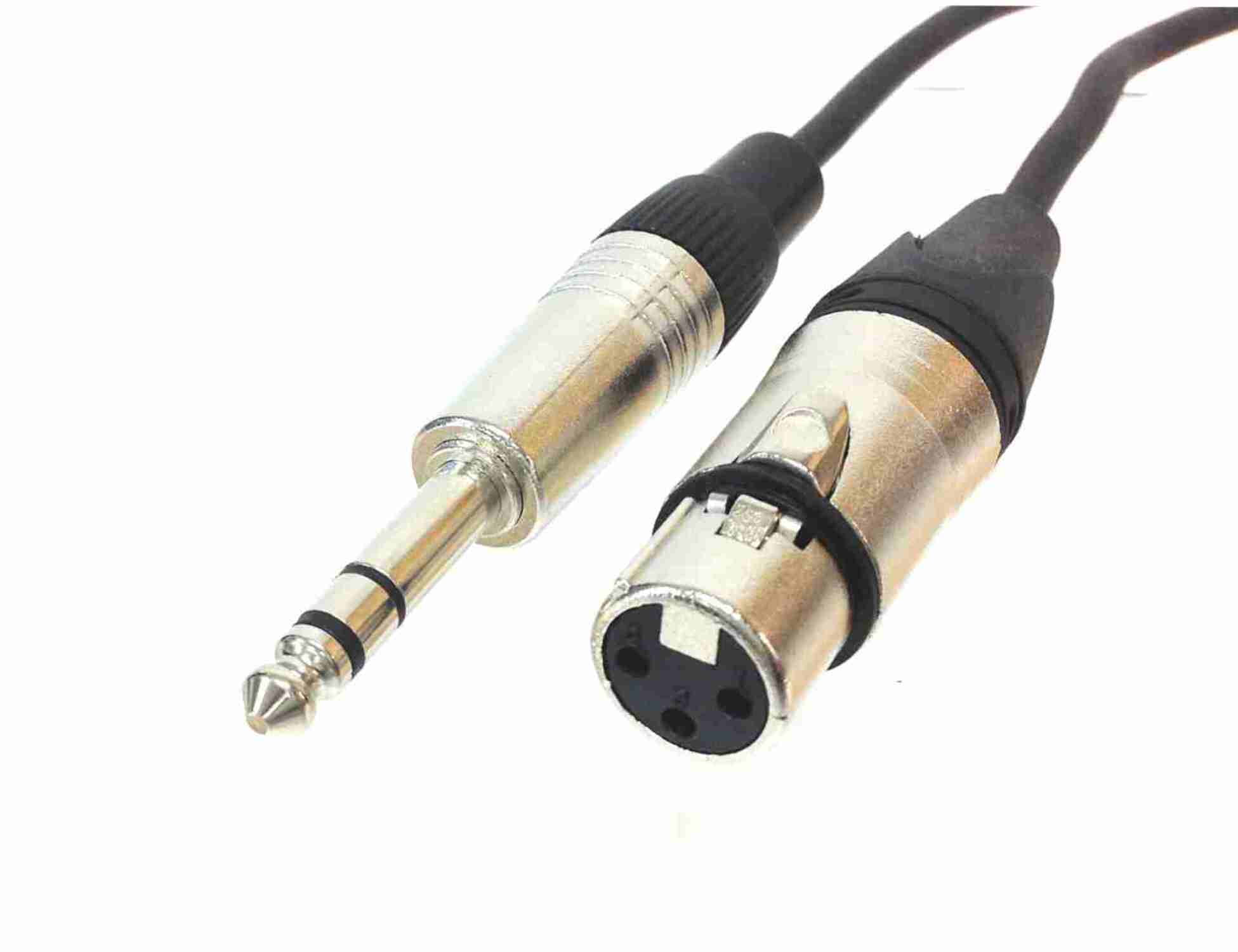 1/4 inch TRS Male to XLR Female Balanced Mic/Audio Cable - Walmart.com