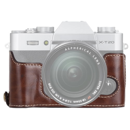1/4 inch Thread PU Leather Camera Half Case Base for FUJIFILM X-T10 / X ...