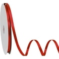 1/4 inch Wide 100 Yards Double Face Red Satin Ribbon Red Fabric Ribbon ...