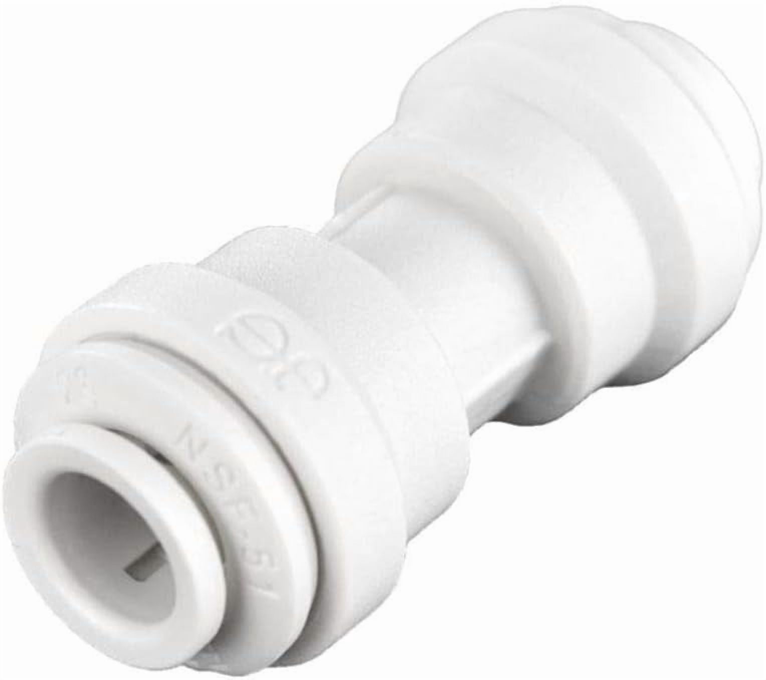 1/4-inch outer diameter straight-through connector, push-in plastic ...