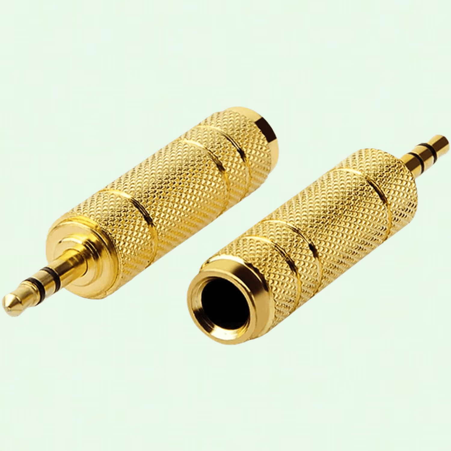 1/4 to 3.5mm Adapter, Male to Female Connector, 6.35mm to 3.5mm Auxiliary Audio Adapter, 2 Pack ...