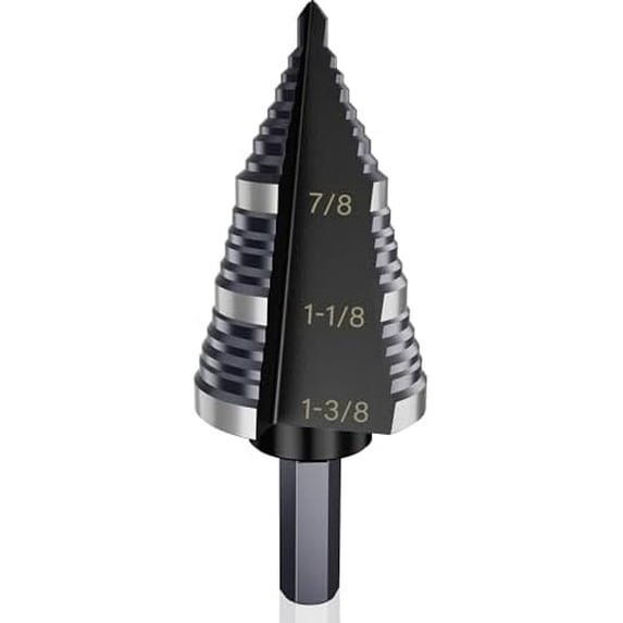 1/4 to /8 Inch Step Drill Bit, M2 Double Fluted Drill bits, Straight ...