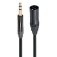 1/4 to XLRMale Cable, Quarter inch TRS to XLRMale Balanced Adapter Cord ...