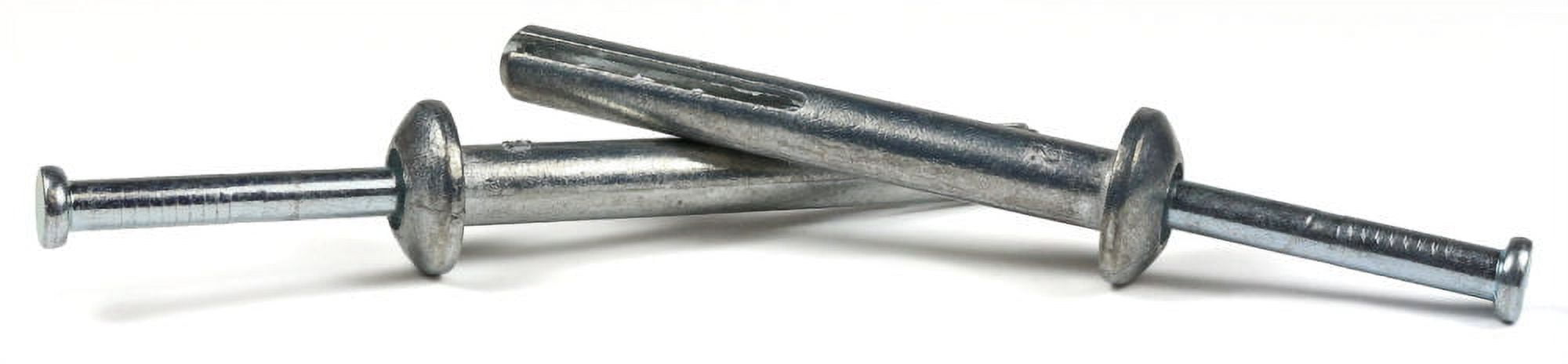 1/4" x 1 1/2" Hammer Drive Anchors / Mushroom Head / Zamac Alloy Body ...