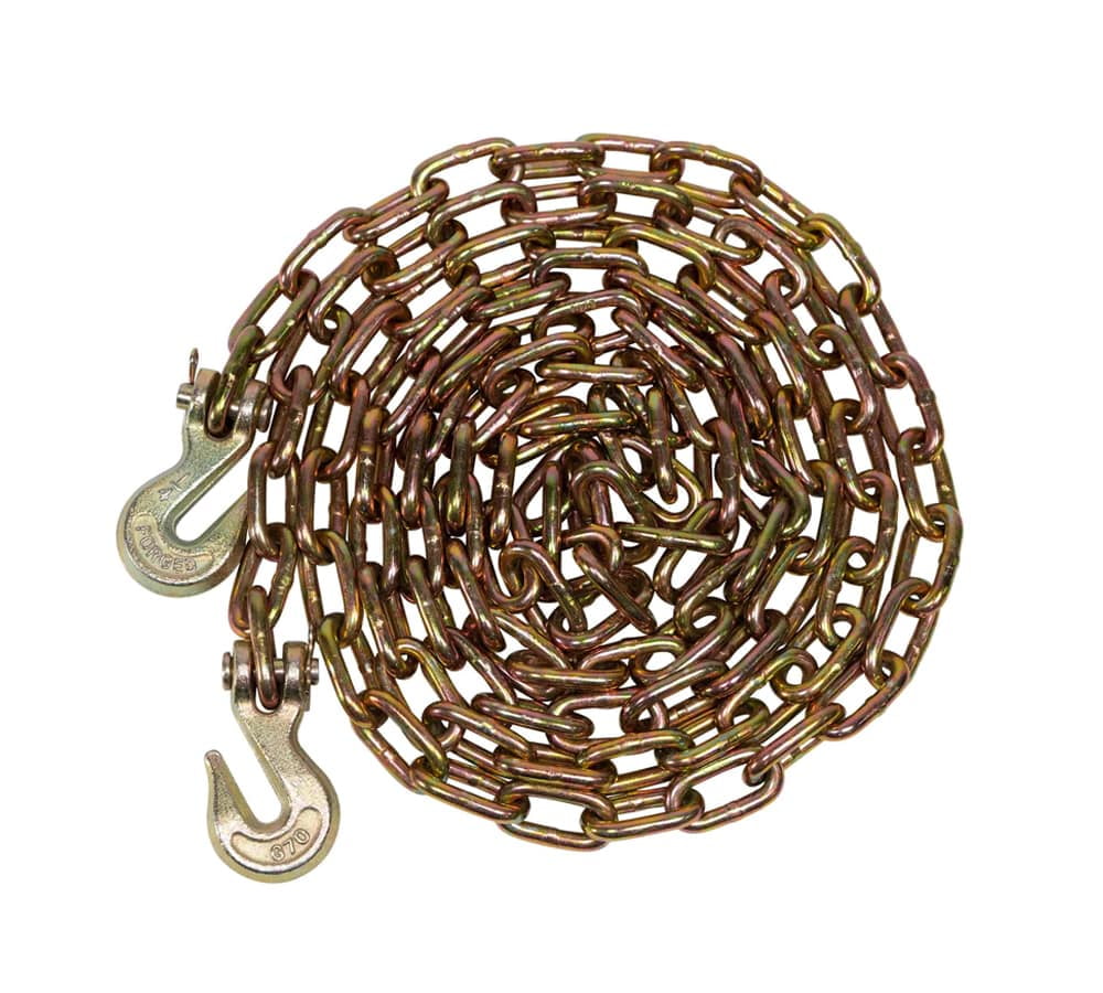 1/4" x 12' Transport Binder Chain Grade 70 with Grab Hook - 3150 LBS ...