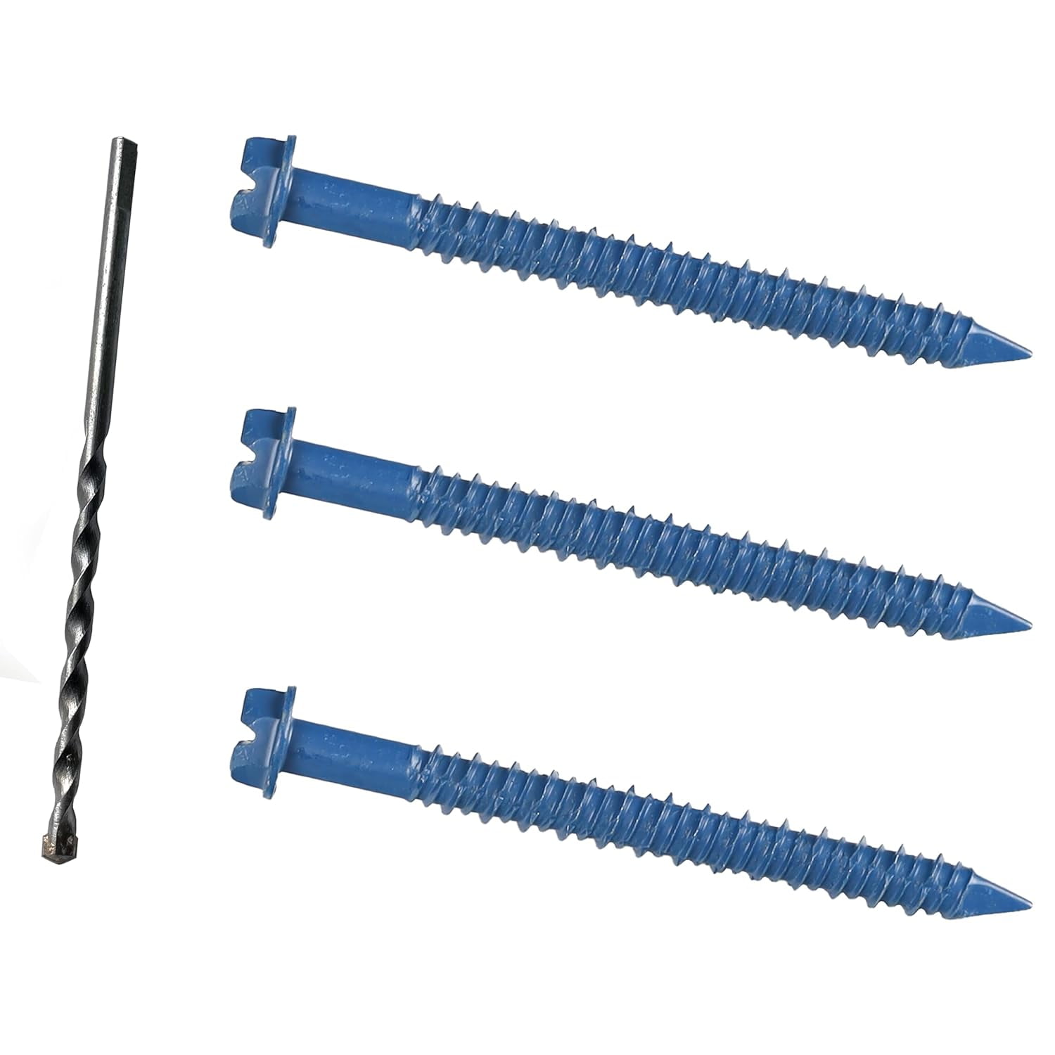 1/4 x 2-3/4" Hex Head Concrete Screw Anchor, for Anchoring to Masonry ...