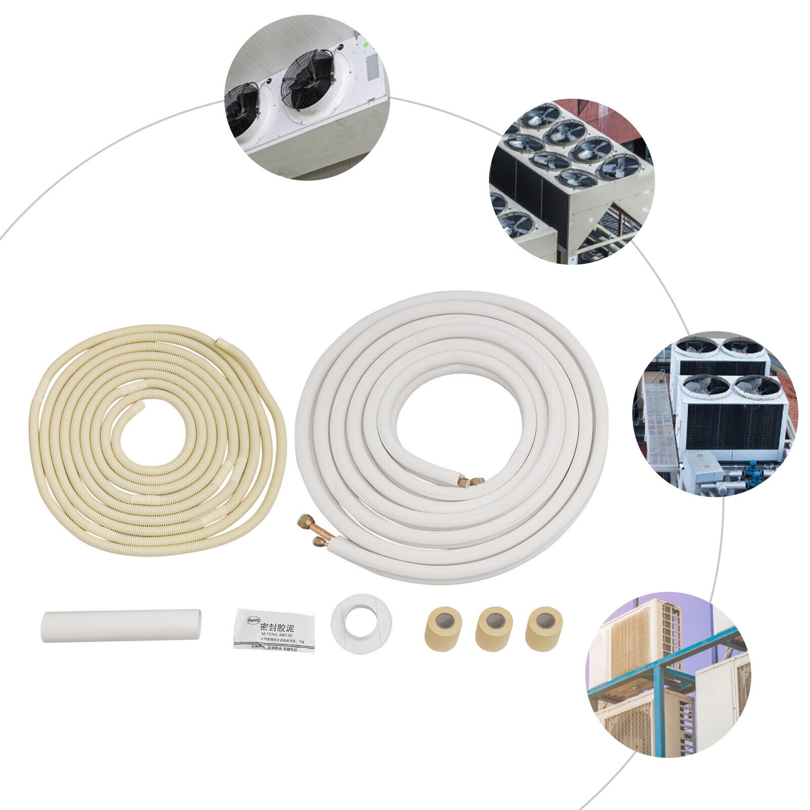 6.35mm*12mm mini Split Line Set Control Wire Insulated Copper Tub ...