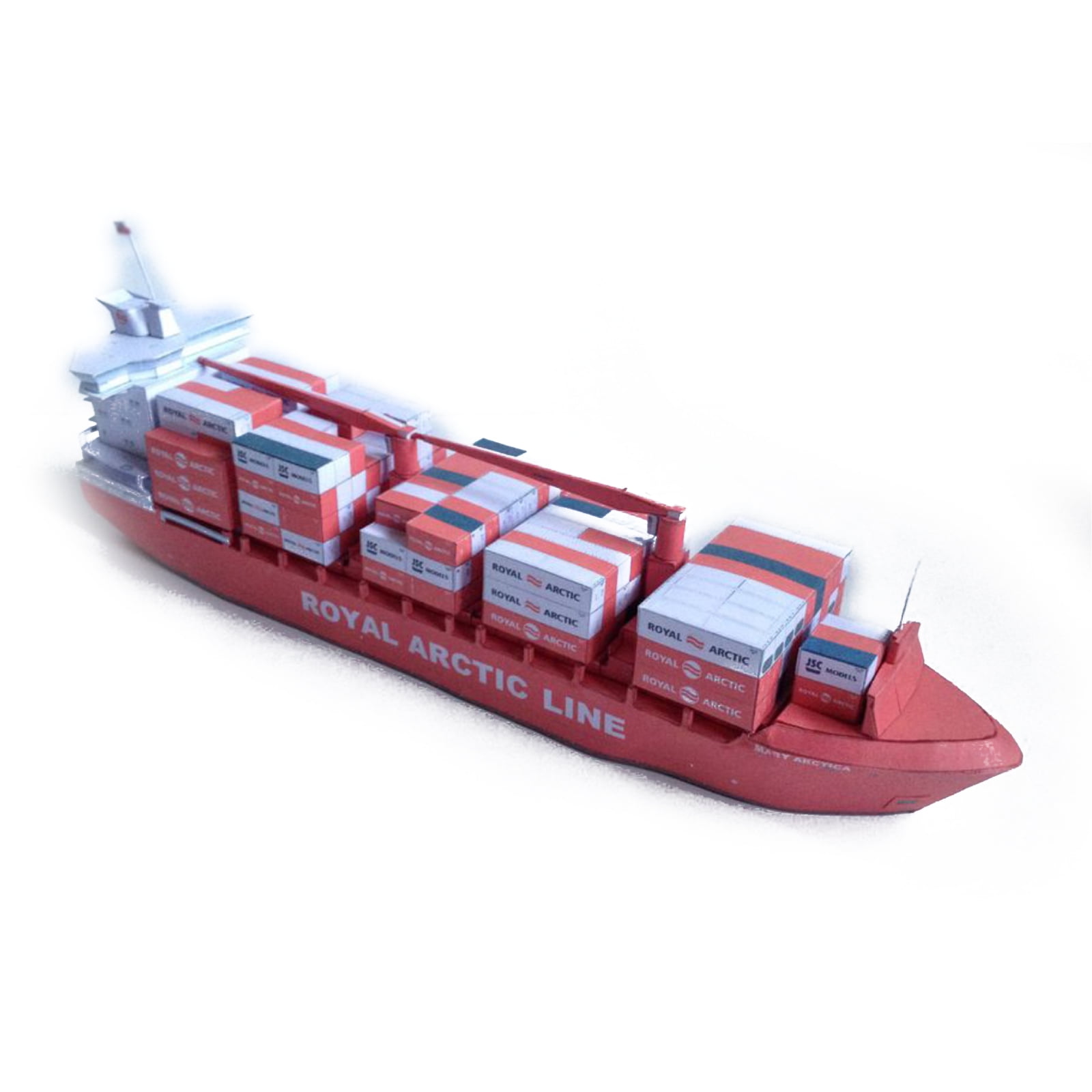 1:400 Danish Container Ship Mary Arctica Paper Ship Model Paper Model ...