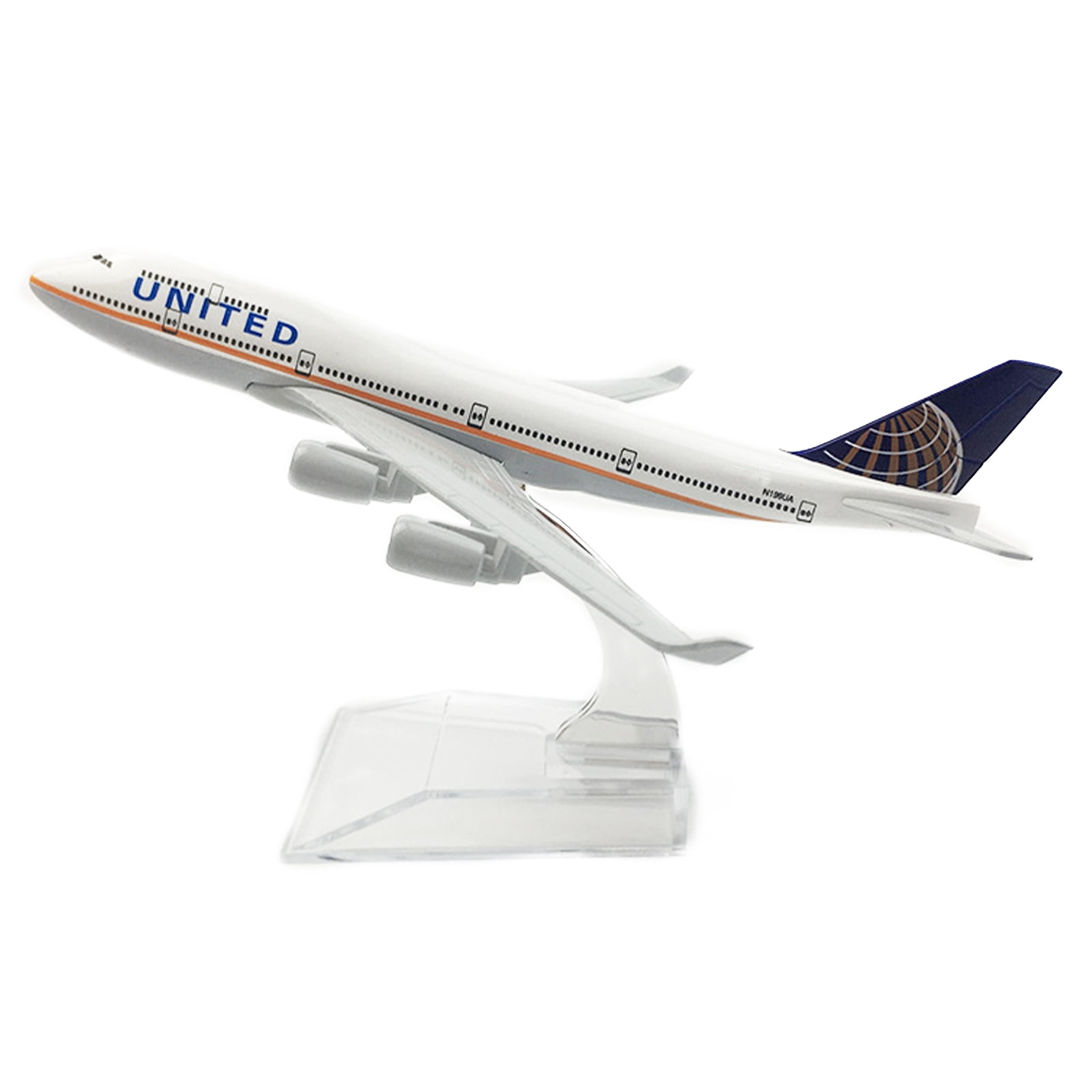 1/400 Exquisite United Airlines B747 Composite Material Airplane Model ...