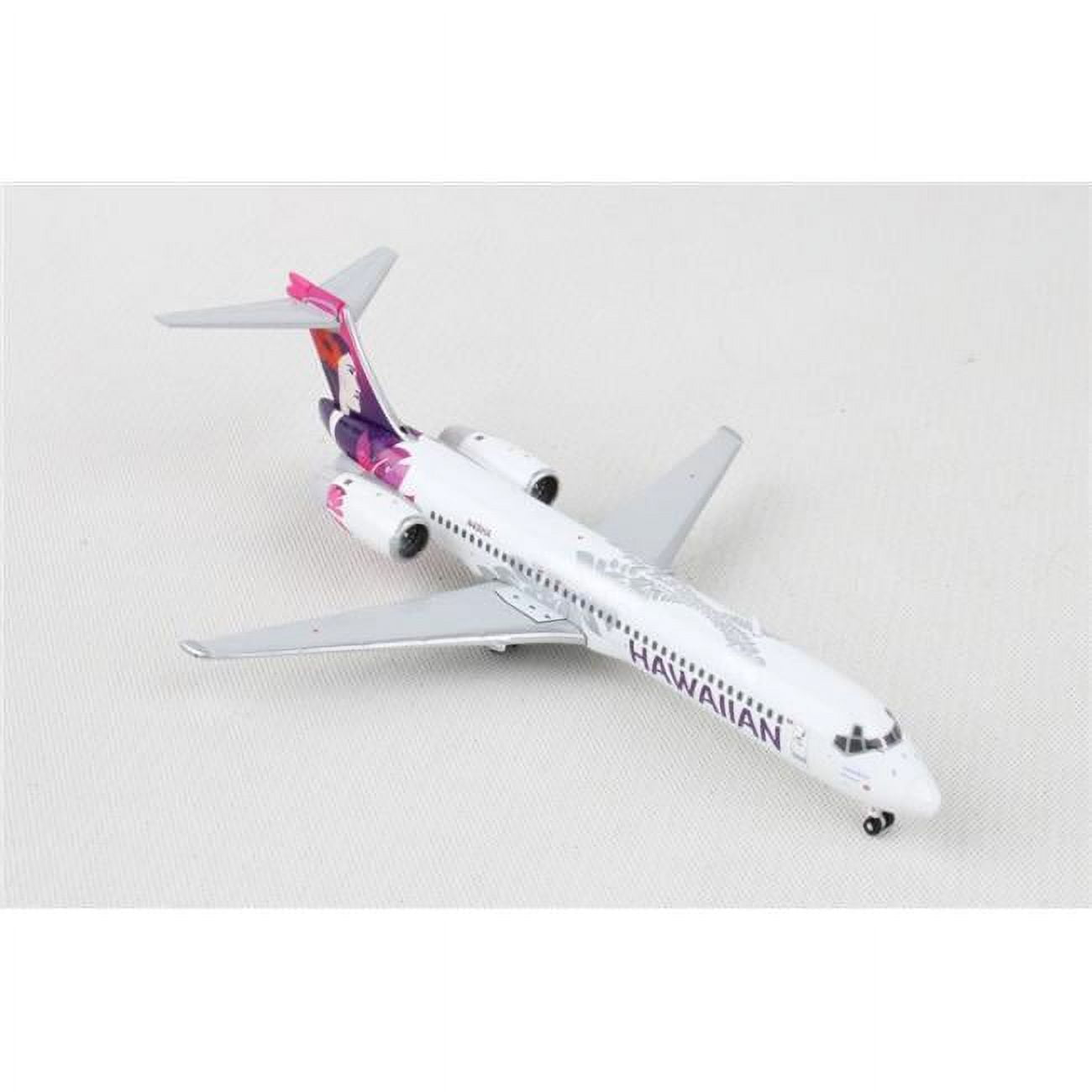 1-400 Scale Boeing 717 Commercial Aircraft Hawaiian Airlines White with Pink & Purple Tail ...
