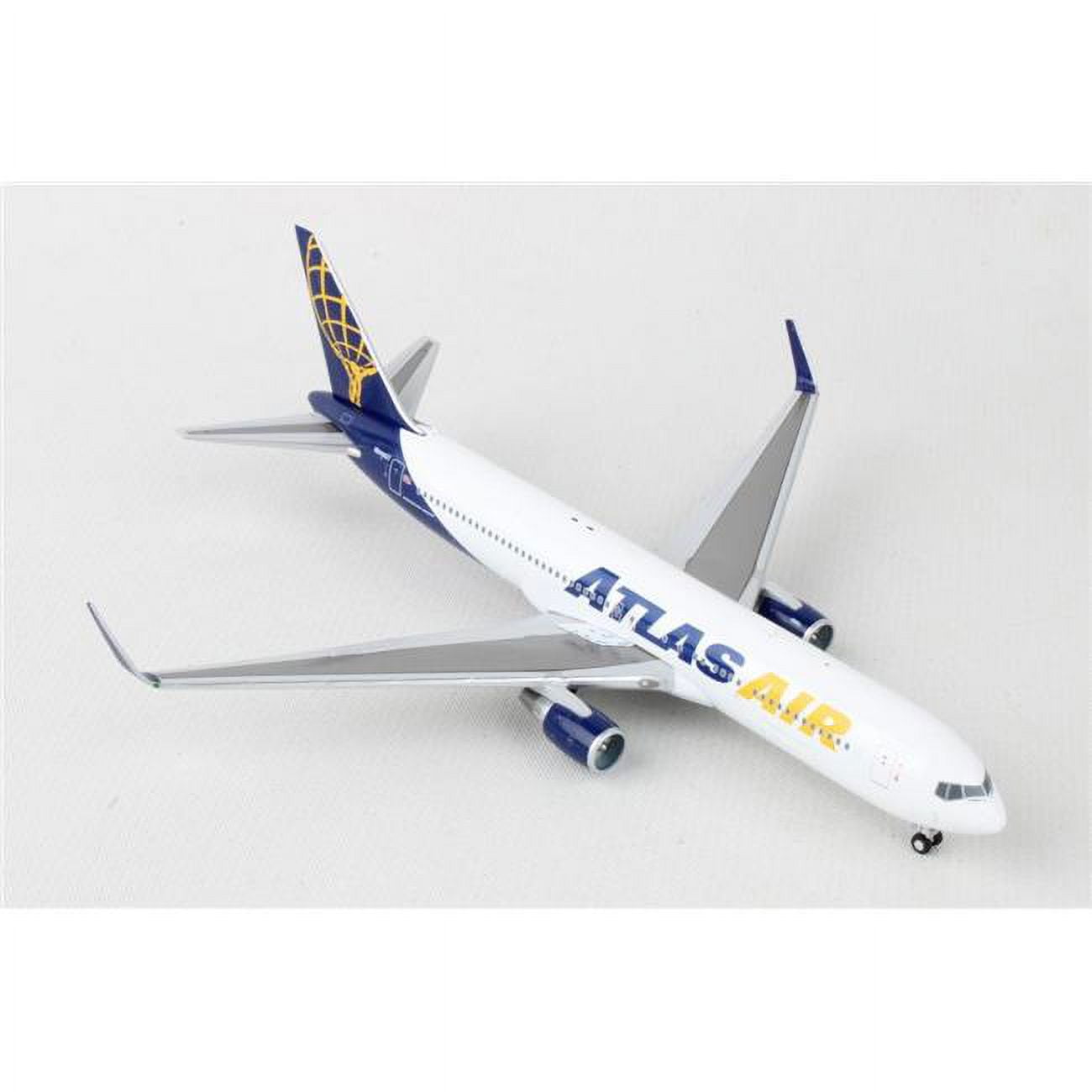 1-400 Scale Boeing 767-300ER Commercial Aircraft Atlas Air White & Blue ...