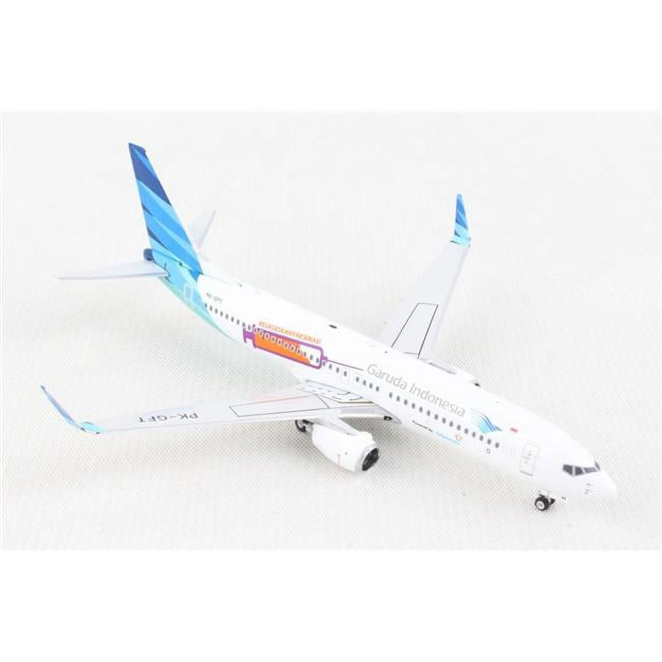 1-400 Scale No.Pk-Gft Reg Garuda 737-800 Vaccine Model Airplane ...