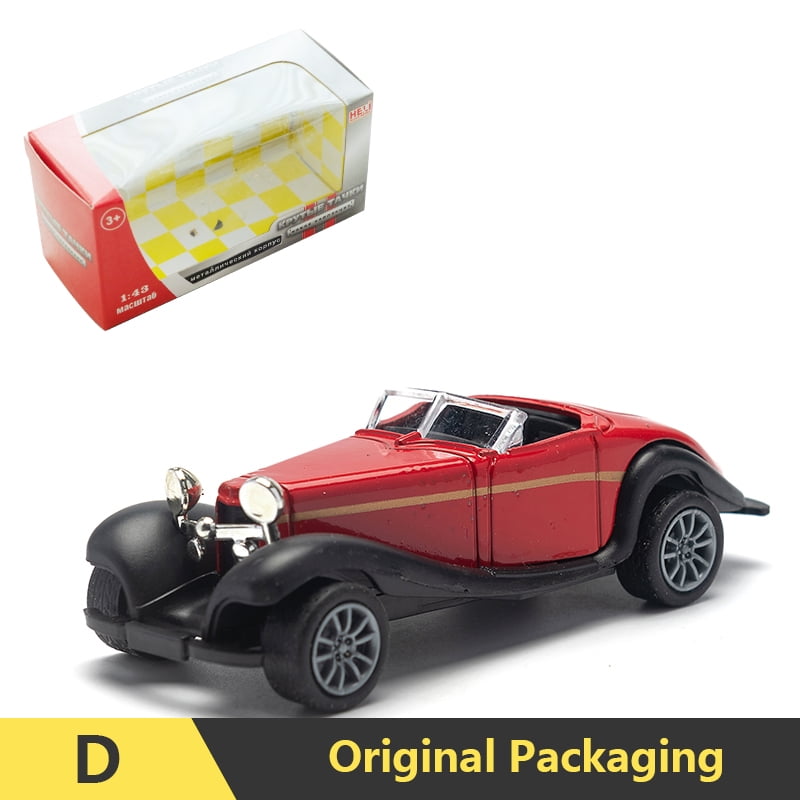 1:43 Alloy Vintage Diecast Car Model Classic Pull Back Car Model ...