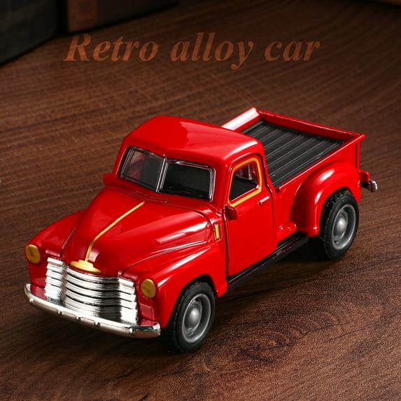 1:43 Classic Vintage Pickup Truck Model Pull-Back Toy Car with Opening ...