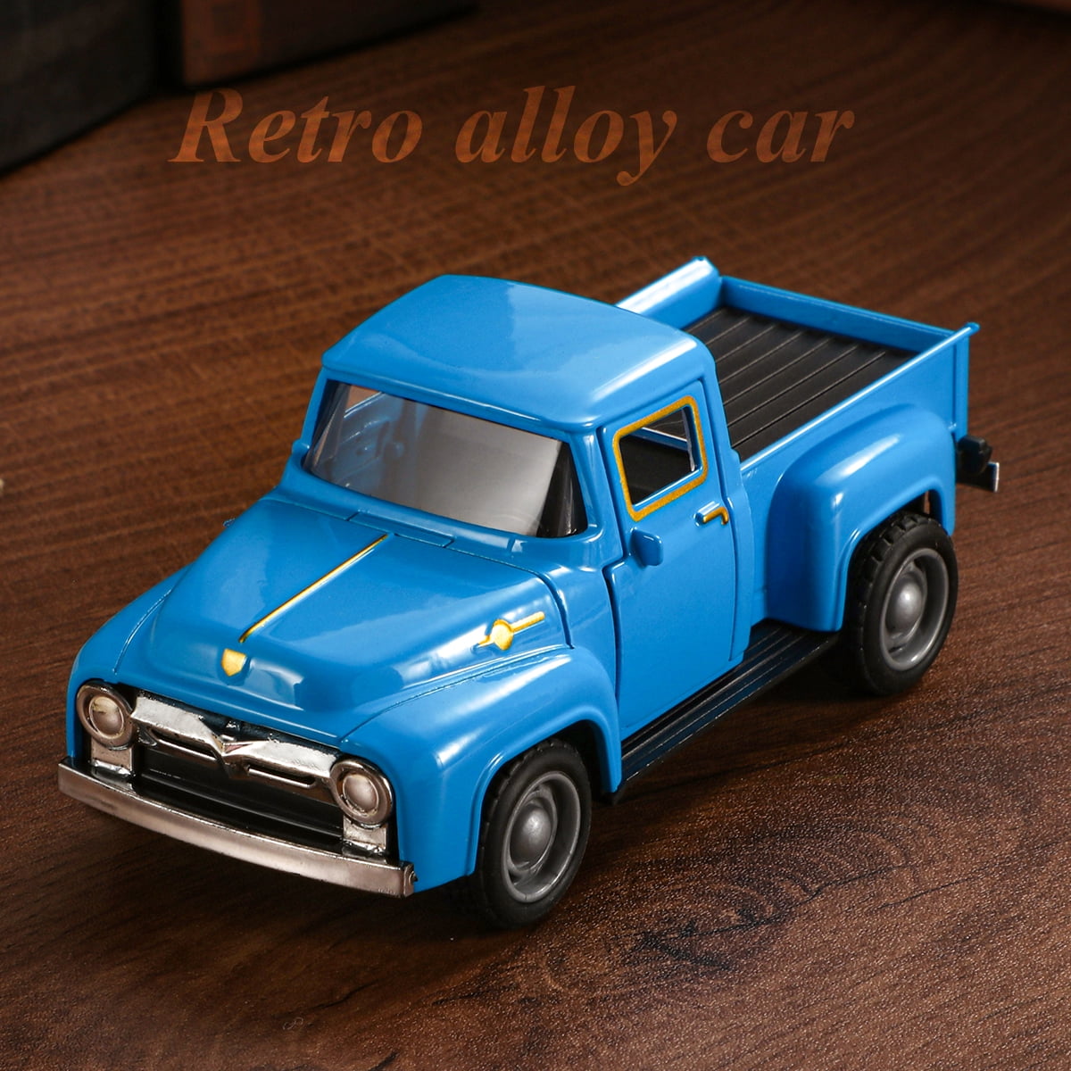 1:43 Classic Vintage Pickup Truck Model Pull-Back Toy Car with Opening ...