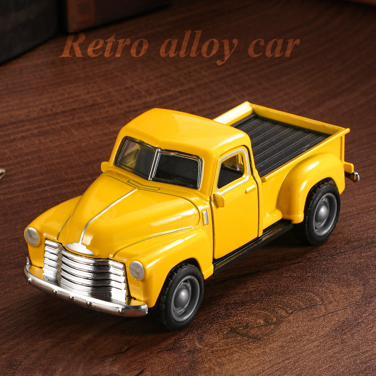 1:43 Classic Vintage Pickup Truck Model Pull-Back Toy Car with Opening ...