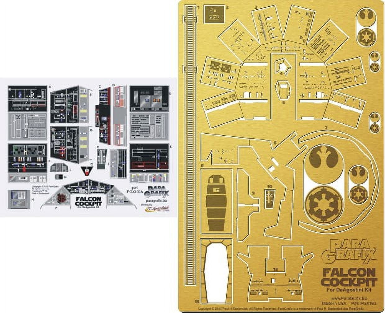 1/43 DeAgostini Millennium Falcon Cockpit Photo-Etch & Decal Set ...