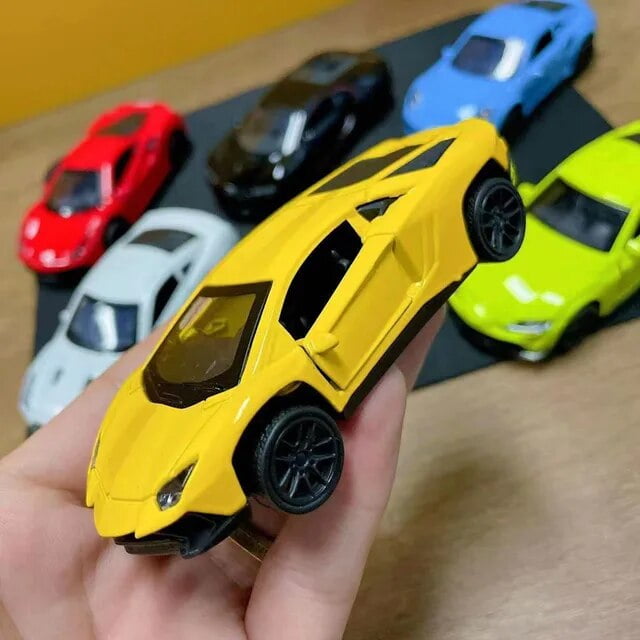 1 43 Diecast Alloy Car Model Metal Pull Back Simulation Car Toy Boy ...