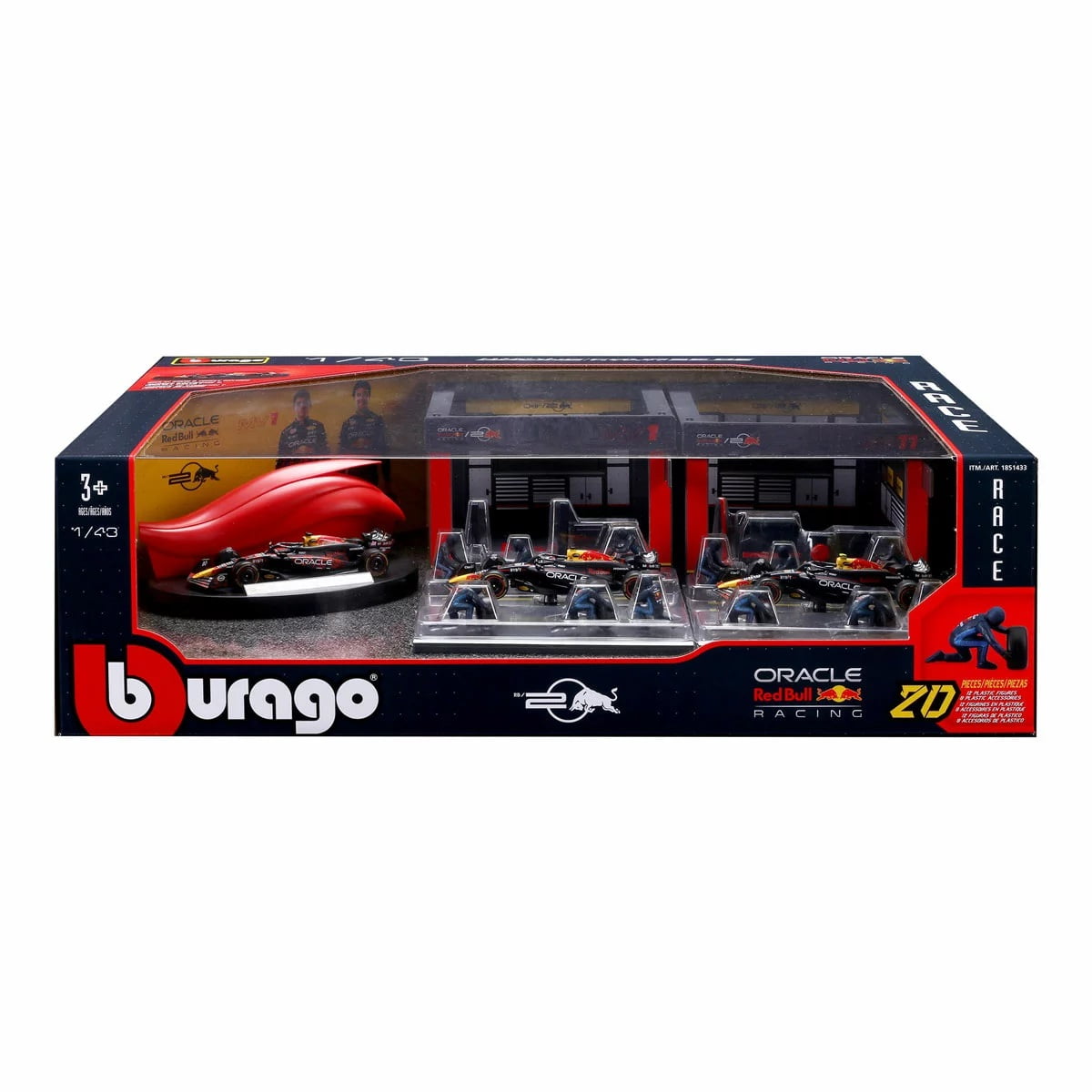 1:43 Formula 1 Deluxe Paddock Set - Redbull - Walmart.com