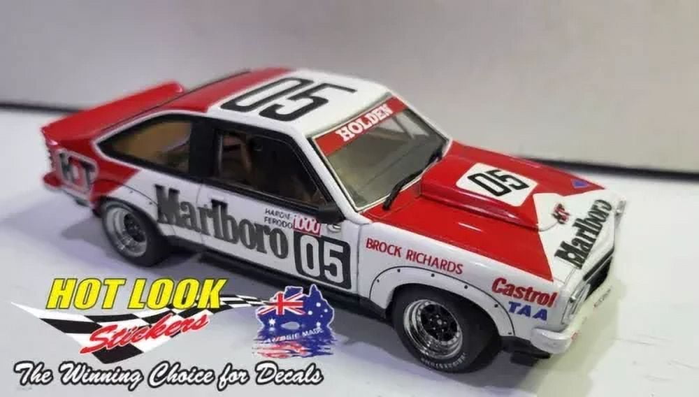 1:43 MARLB0R0 Decals suit Peter Brock 1978 1979 Bathurst winner A9X ...