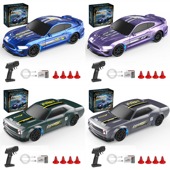 1/43 Mini RC Drift Racing Car, 2.4GHz Full-Proportional 4WD Electric ...
