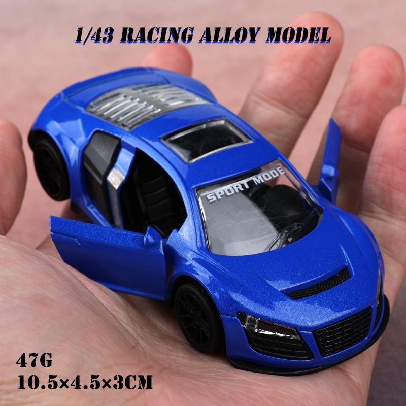 1:43 R8 Racing Car, Alloy Model Car, Simulated vehicle, children alloy ...