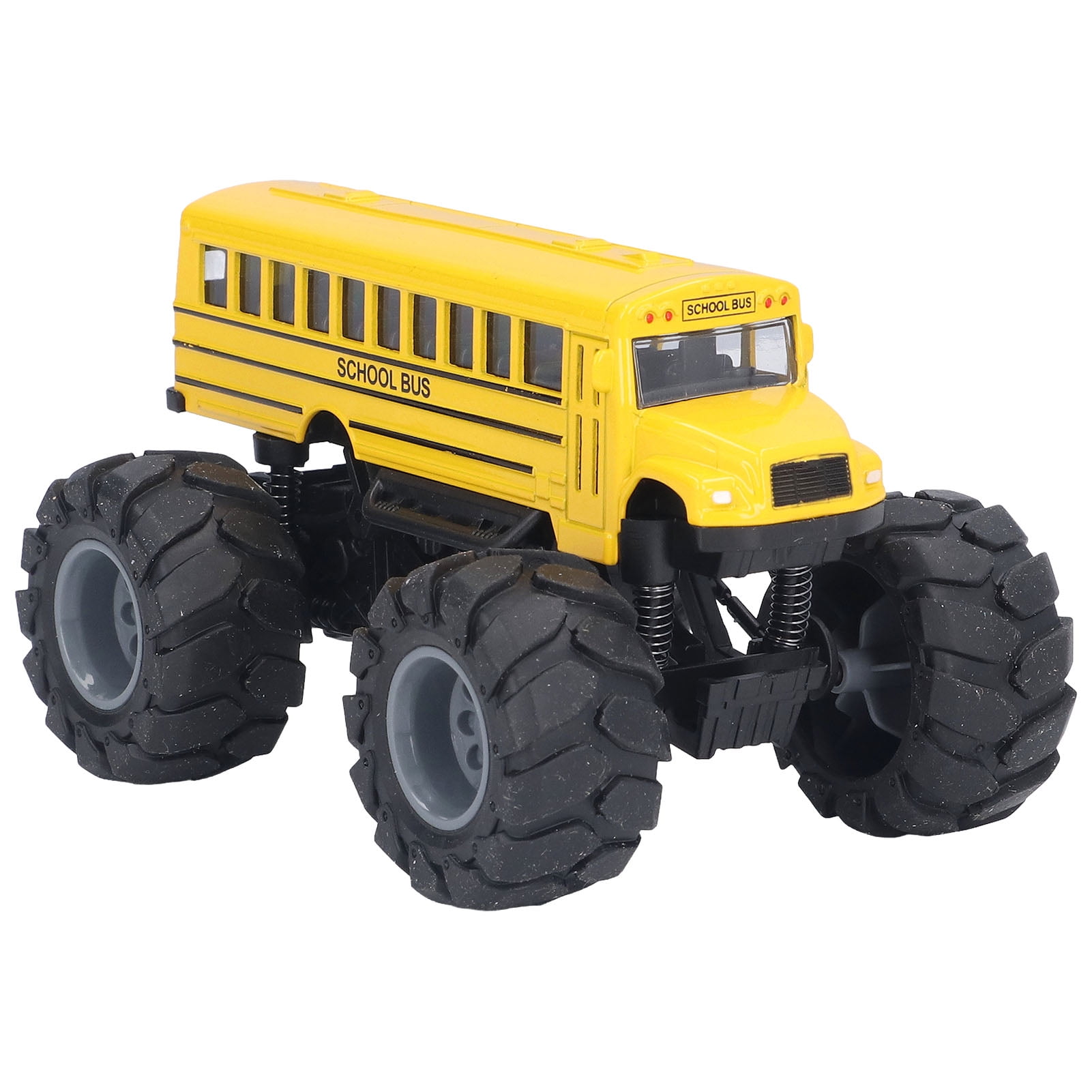 1:43 Scale Bus Car Model Alloy Large Wheels High Simulation Pull Back ...