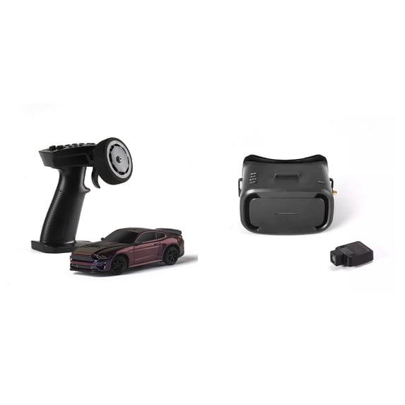 1/43 Scale FPV RC Drift Car, 2.4G Full-Time 4WD Full Proportional Drift ...